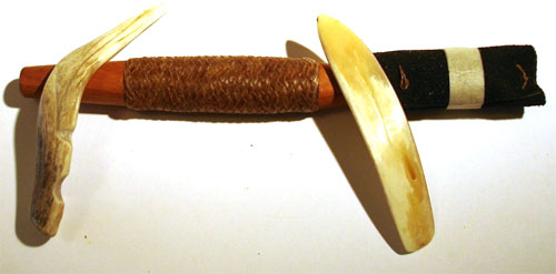 Braiding Rawhide onto a Knife Handle
