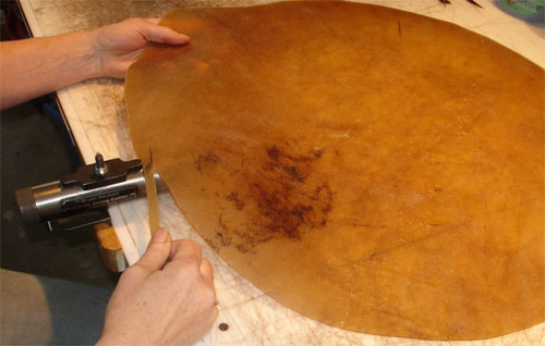 Braiding Rawhide onto a Knife Handle