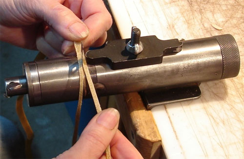 Braiding Rawhide onto a Knife Handle