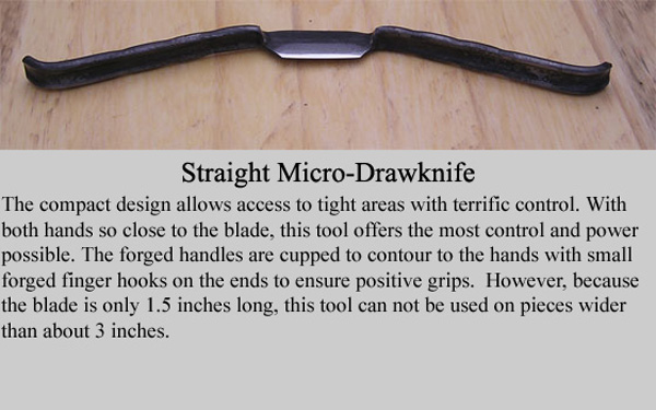 Wood Carving Drawknives by North Bay Forge