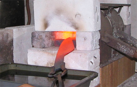 Heat Treating a Cutlery knife by North Bay Forge